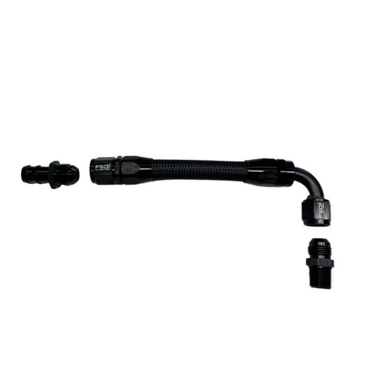 FSD 1998.5+ Dodge Cummins Replacement Top Heater Hose Black Braided ...